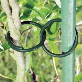 Plastic plant rings NURSEL, 20 pieces, green, Ø2,2cm