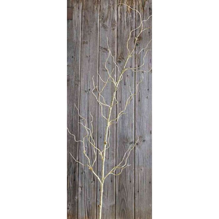 Artificial birch branch RAOUL, white-beige, 7ft/215cm
