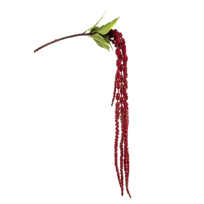 False branch Amaranth KORALIE with flowers, red, 4ft/120cm